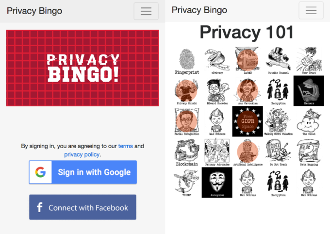 Let’s play Privacy Bingo